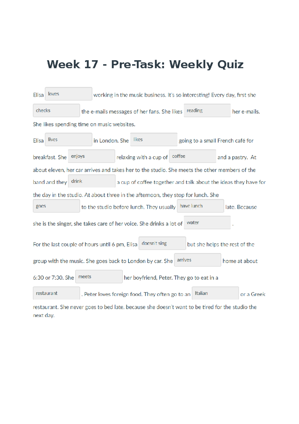 Week 17 Pre-Task Weekly Quiz - Ingles - Week 17 - Pre-Task: Weekly Quiz ...