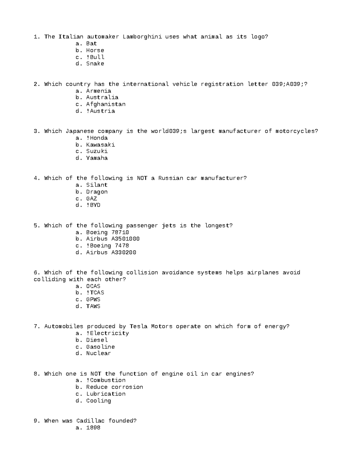 669198842 - The Italian automaker Lamborghini uses what animal as its ...