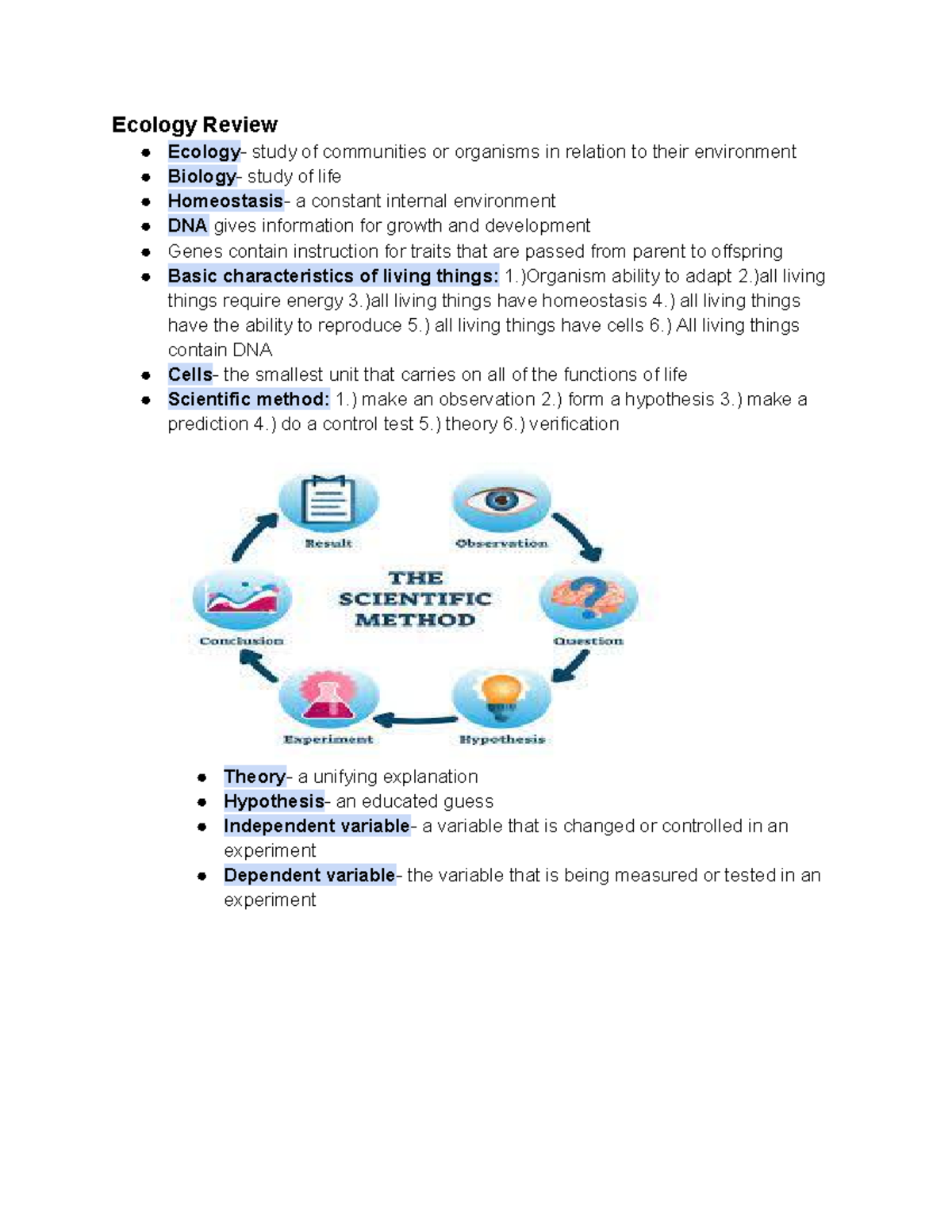 Untitled document - This lesson is about ecology and the scientific ...