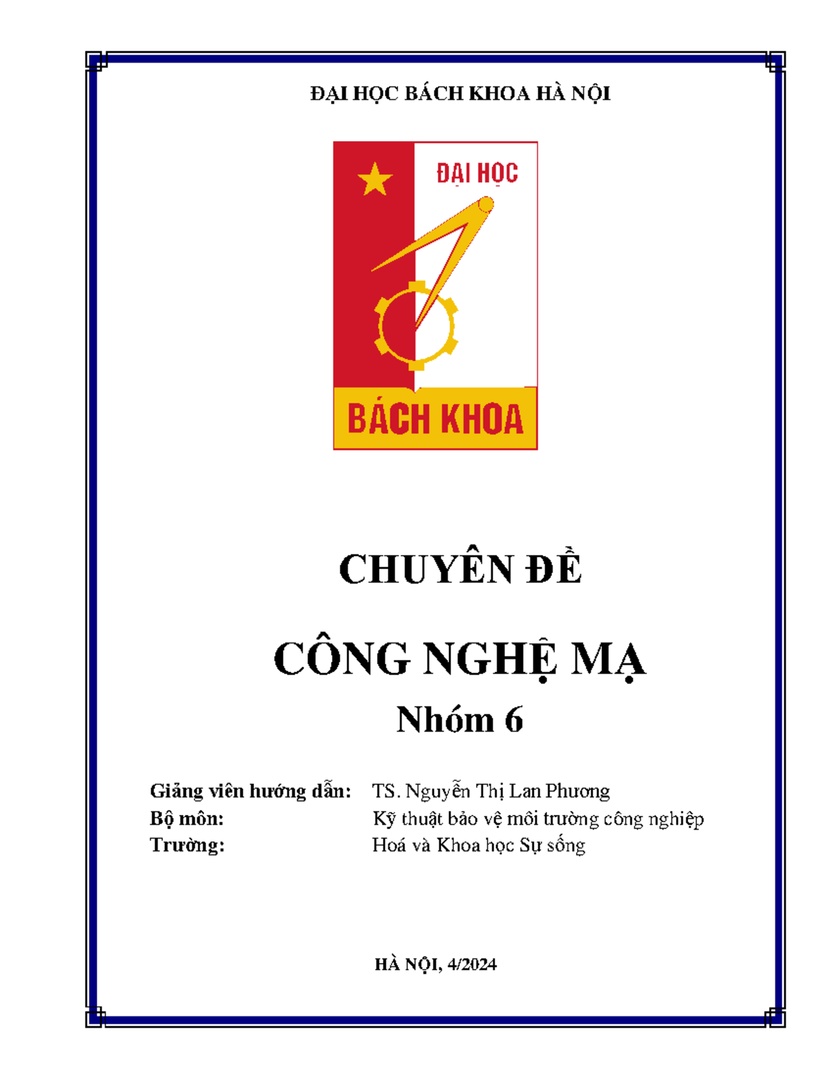 Ktbvmt-4 2024-final - dffffffff - ĐẠI HỌC BÁCH KHOA HÀ NỘI CHUYÊN ĐỀ ...