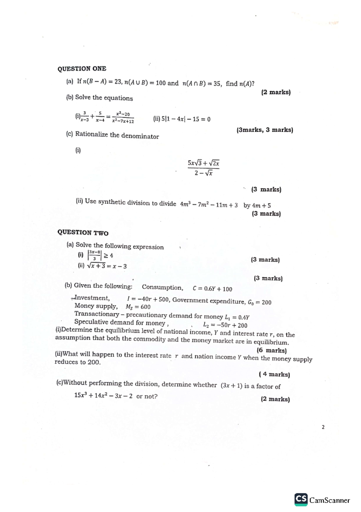 140 TEST ONE 2023 - Your Favorite Tutor - Introduction to general ...