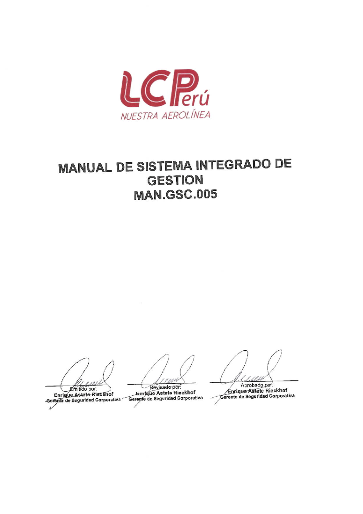 MAN.GSC.005 Manual Sistema Integrado de Gestión SIG LCP ...