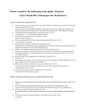 Lujuana Sena - Chapter 13, Lesson 3 Cold War Conflicts - 13 – Cold War Conflicts 496- Guiding ...