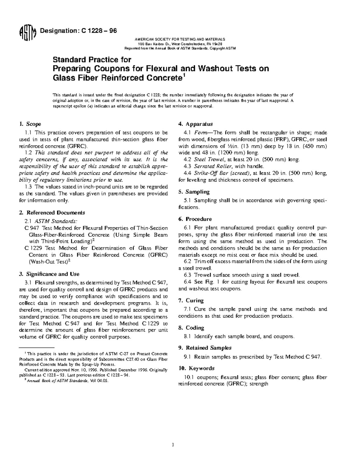 C1228 - Se envía normativa de mécanica de suelos - Designation: C 1228 ...