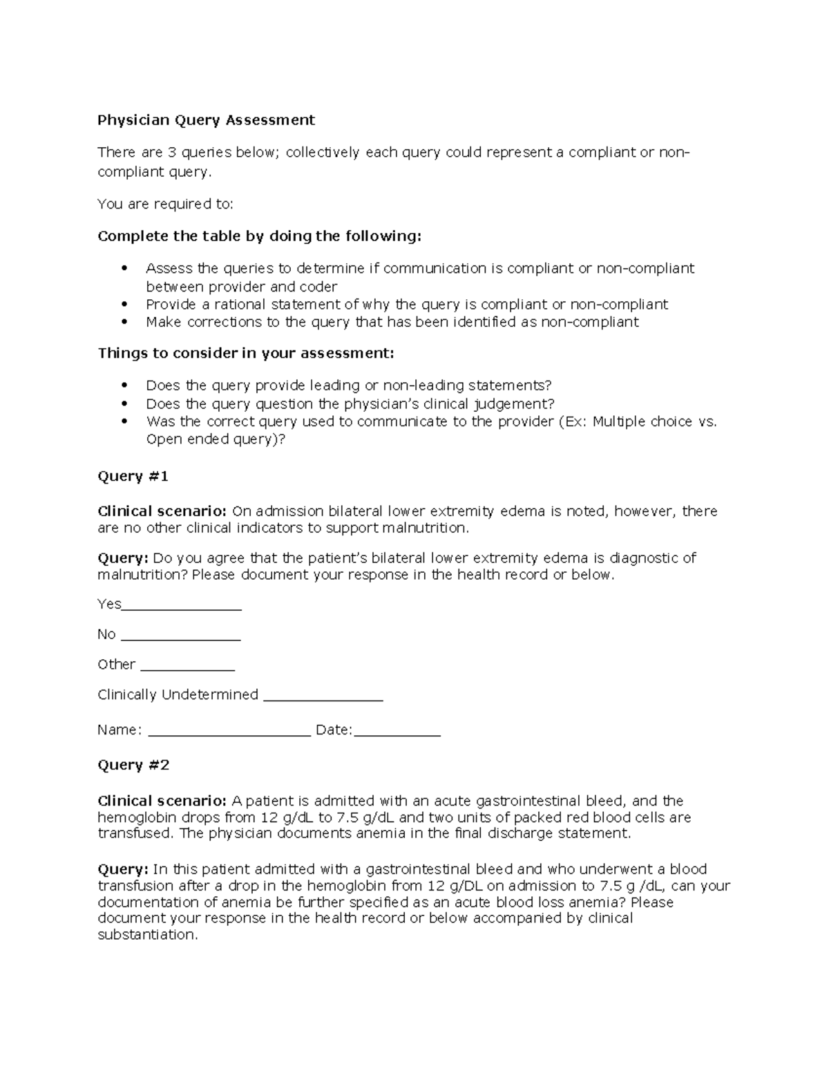 Jmontones Him2944 Module 02 Physician Query Linked Document 011424 Physician Query Assessment
