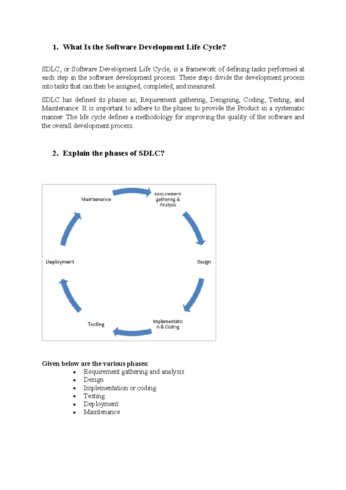 Unit - 1 - Devops notes - 1. What Is the Software Development Life ...