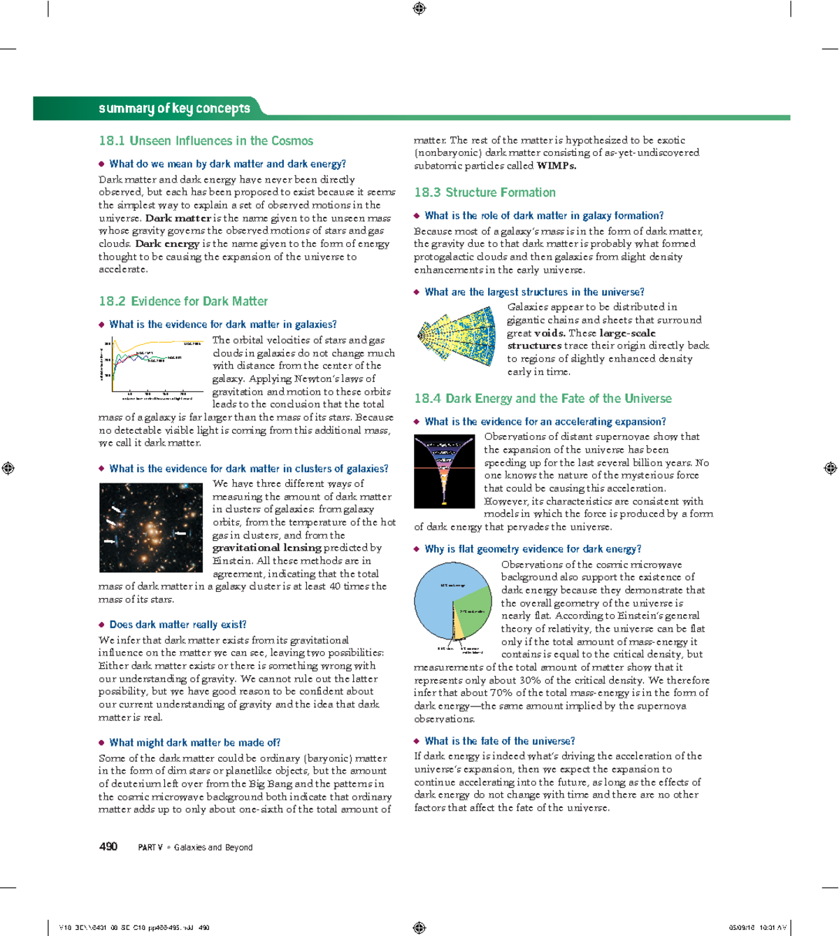 Bennett ecp8 ch18 chap summary - 490 PART V • Galaxies and Beyond ...