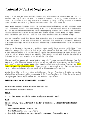 [Solved] In your own words explain the difference between the case - Business Law (LAWS1100 ...