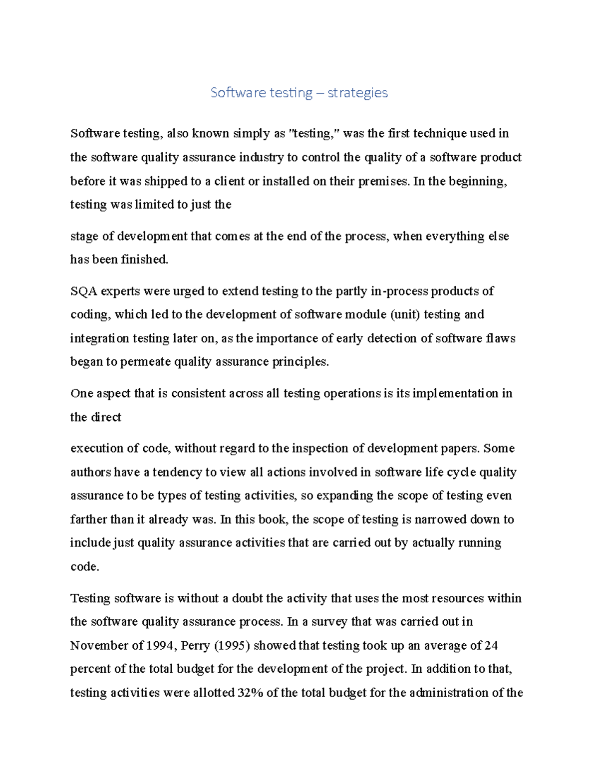 Software Testing Strategies Software Testing Strategies Software Testing Also Known