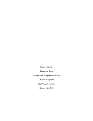 Internal Justification Statement - Internal Justification Statement ...