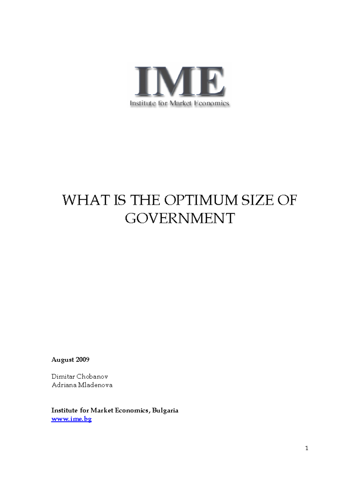 69a09c Optimal Size Of Government - WHAT IS THE OPTIMUM SIZE OF ...