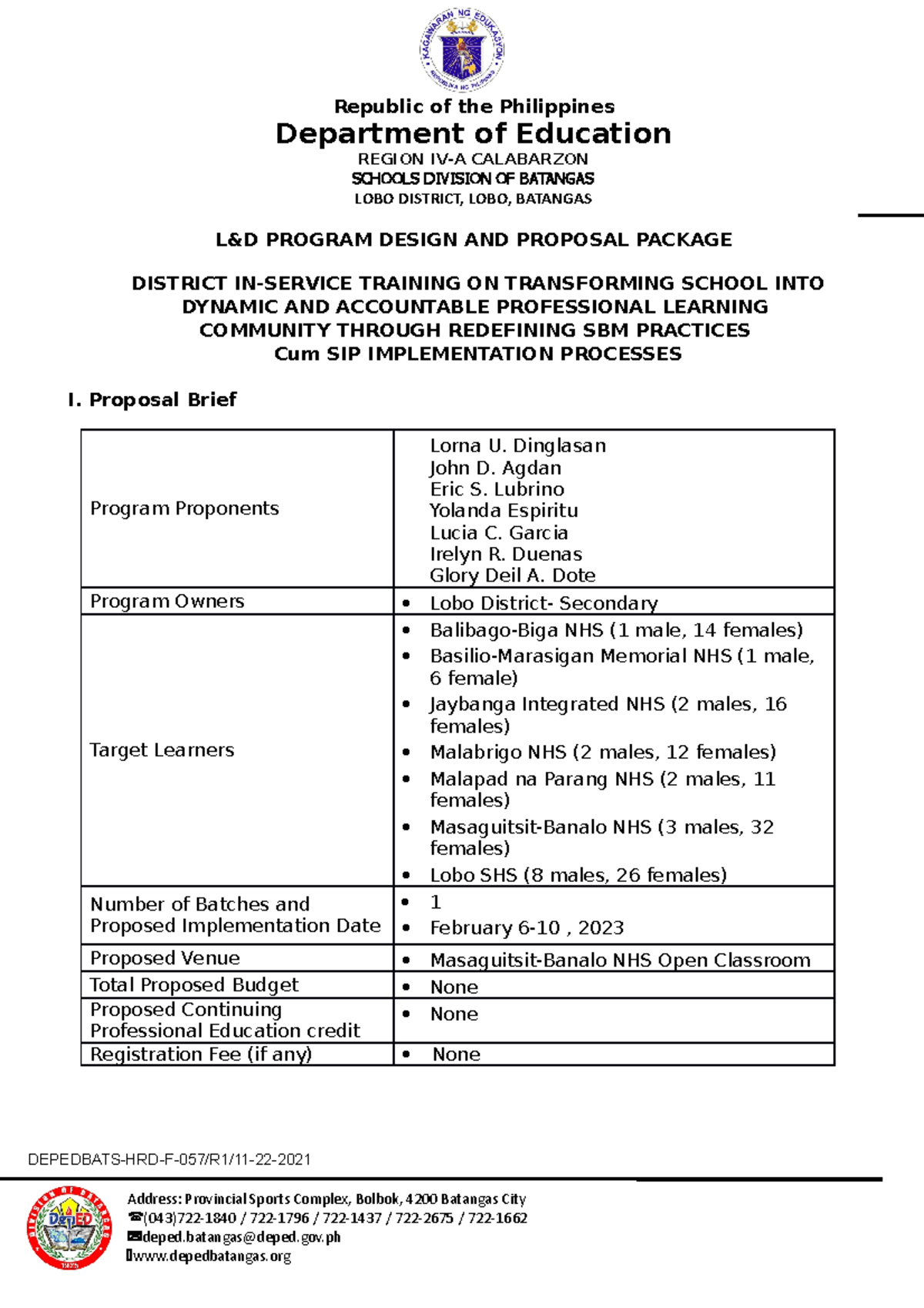 District- Inset - sds - Department of Education REGION IV-A CALABARZON ...