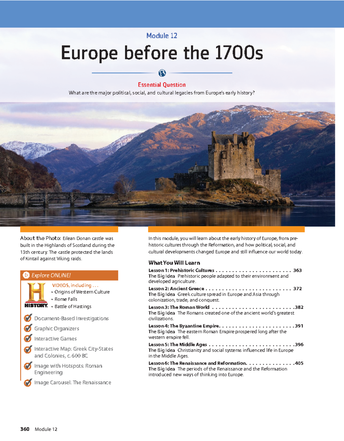 Samira Ayaba - Student Edition: Europe Before the 1700s (Module 12 of ...