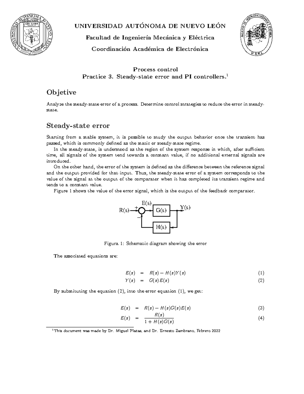 Procesos 3 eng - Práctica 3 - UNIVERSIDAD AUT ́ONOMA DE NUEVO LE ́ON Facultad de Ingenier ́ıa ...