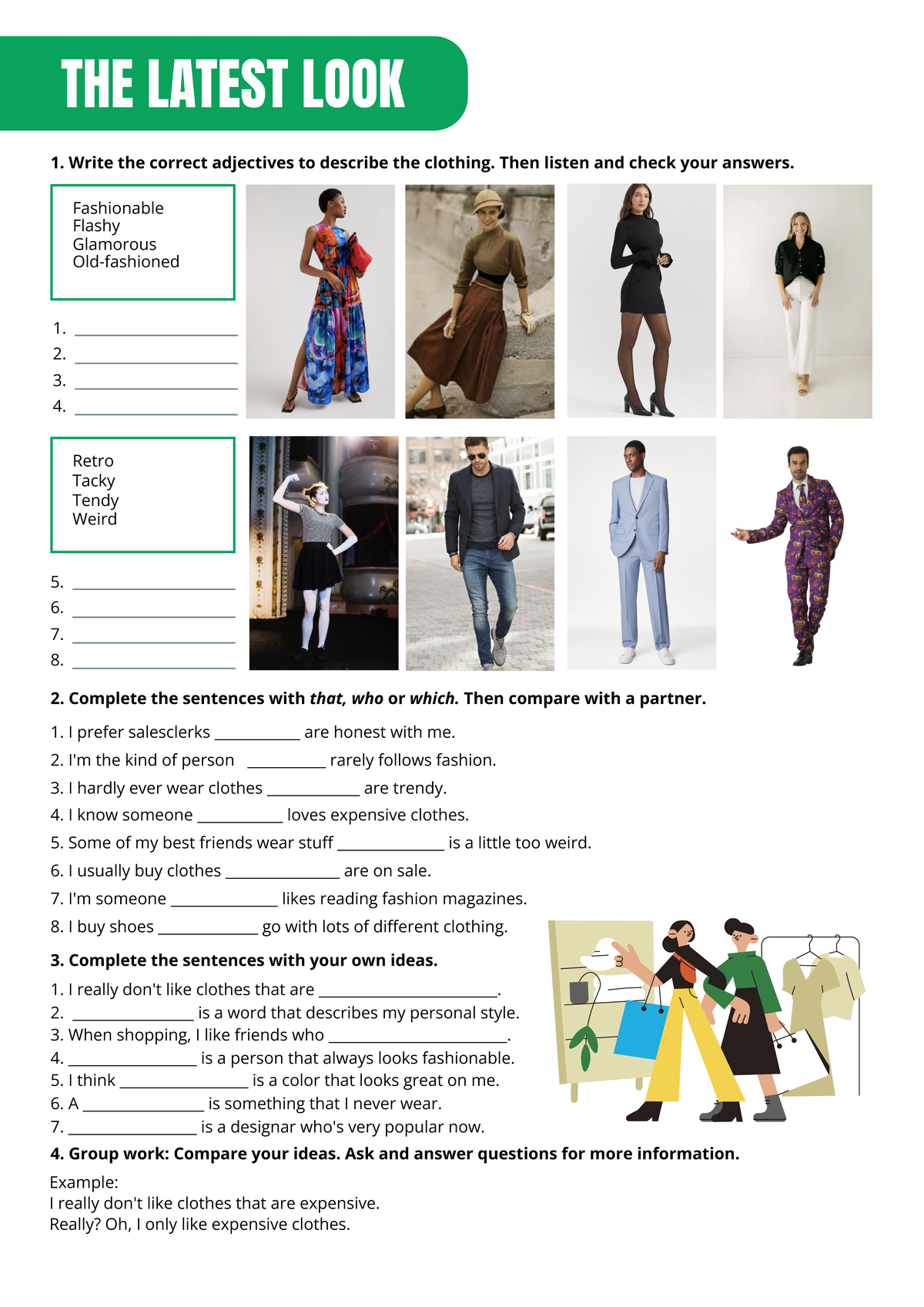 Lesson-483-the 64654308 - THE LATEST LOOK 1. Write the correct ...