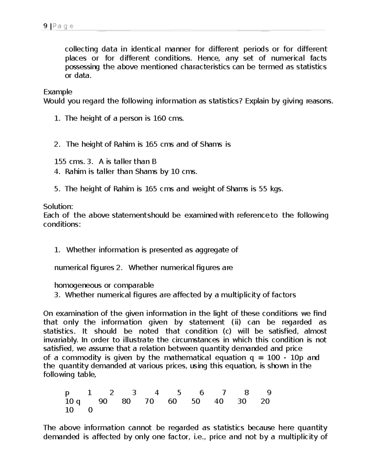 Introduction To Applied Statistic 9 P A G E Collecting Data In Identical Manner For Different