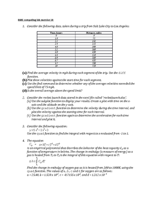 Matlab Operations - MATLAB OPERATIONS clear all; close all; clc o clears workspace, closes all ...
