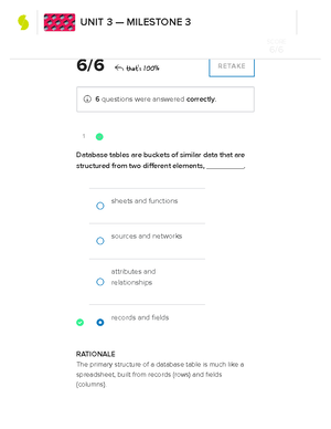 Milestone 2 - 1 CONCEPT → Creating an HTML Page 2 7/7 that's 100% RETAKE 7 questions were - Studocu