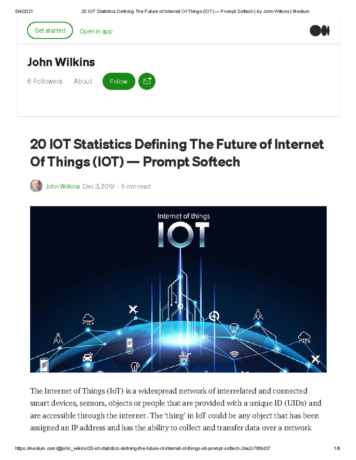 20 IOT Statistics Defining The Future of Internet Of Things (IOT ...