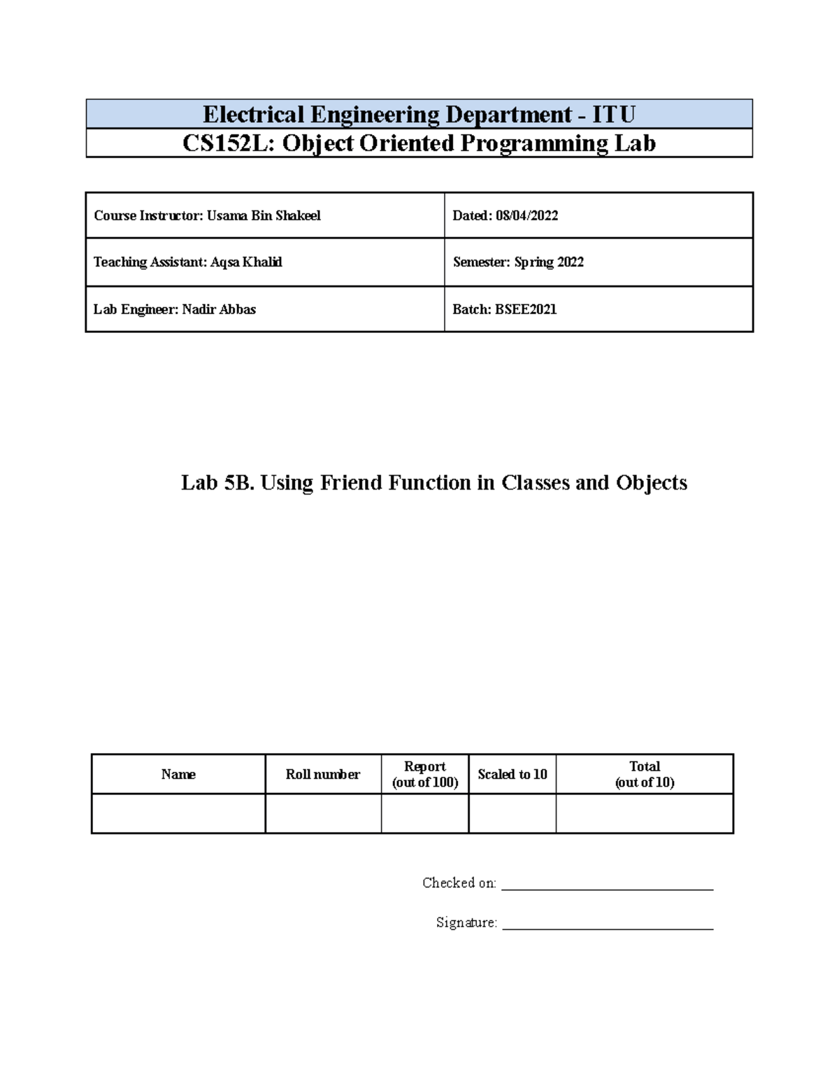 Lab 5B - This is a practice Lab Project Best for oop and UBL's related ...