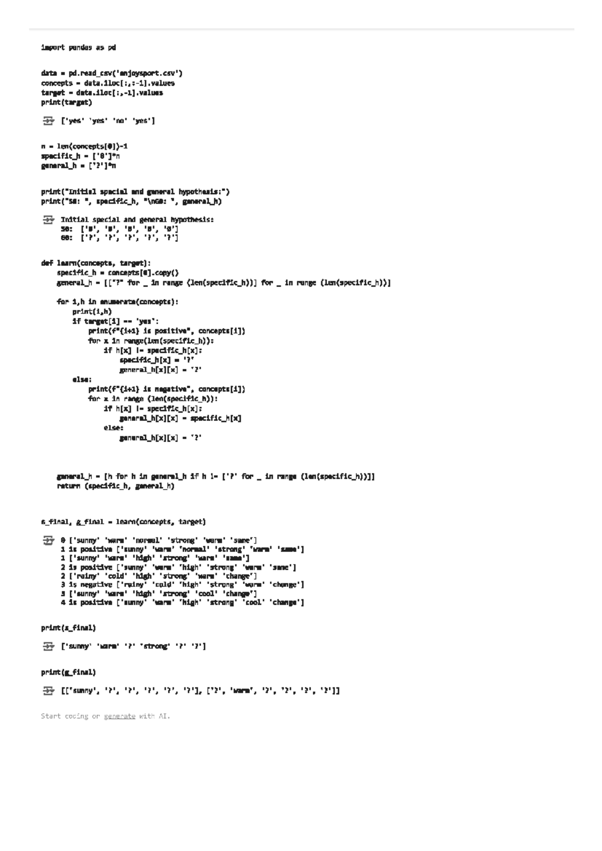 Prog2 - good - import pandas as pd data concepts target It n general_h special and general - Studocu
