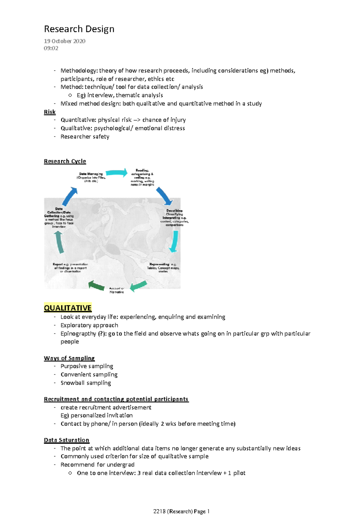 Research Design - Methodology: theory of how research proceeds ...