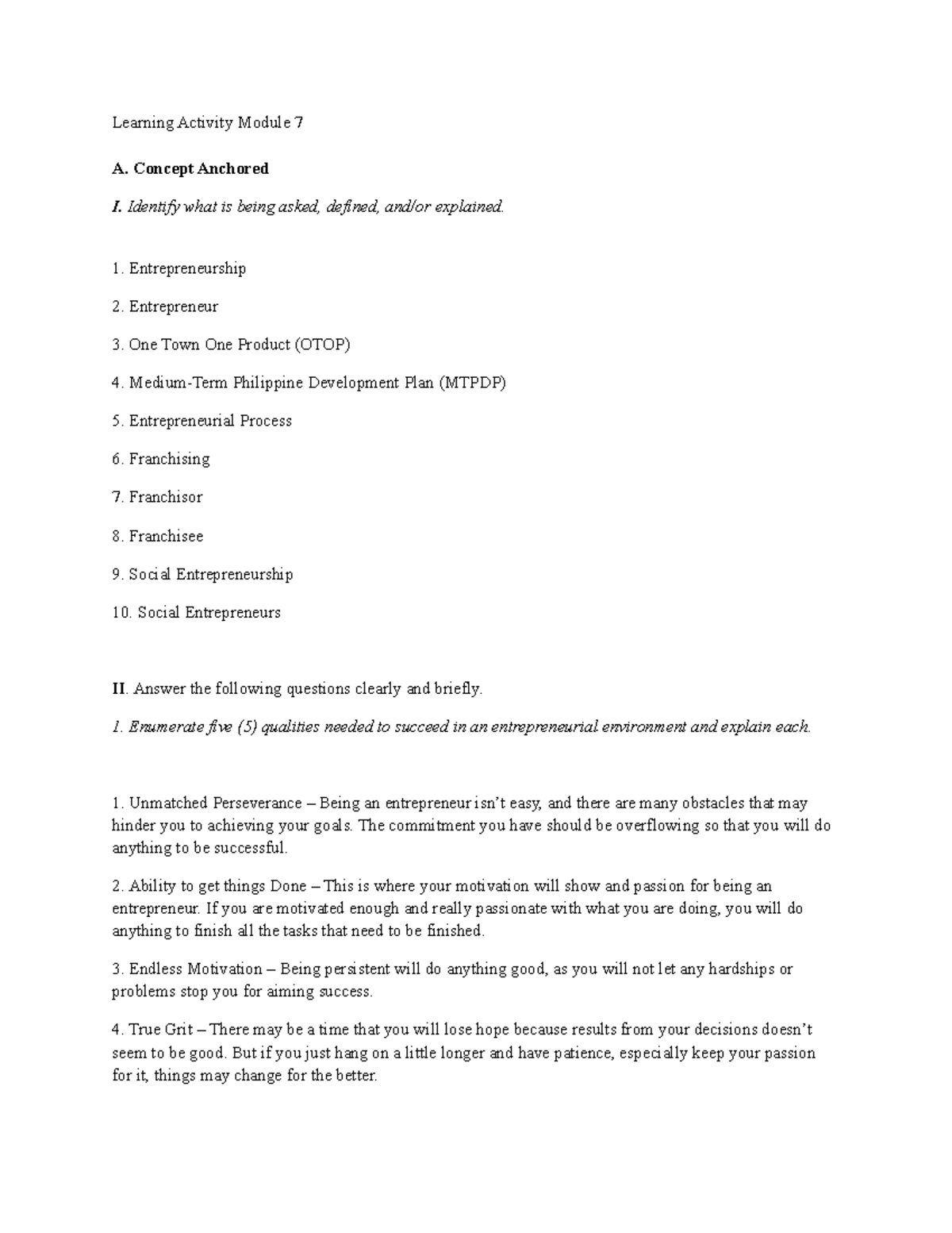 NSTP Module 7 - NSTP Subject, Prelim Activity - Learning Activity ...