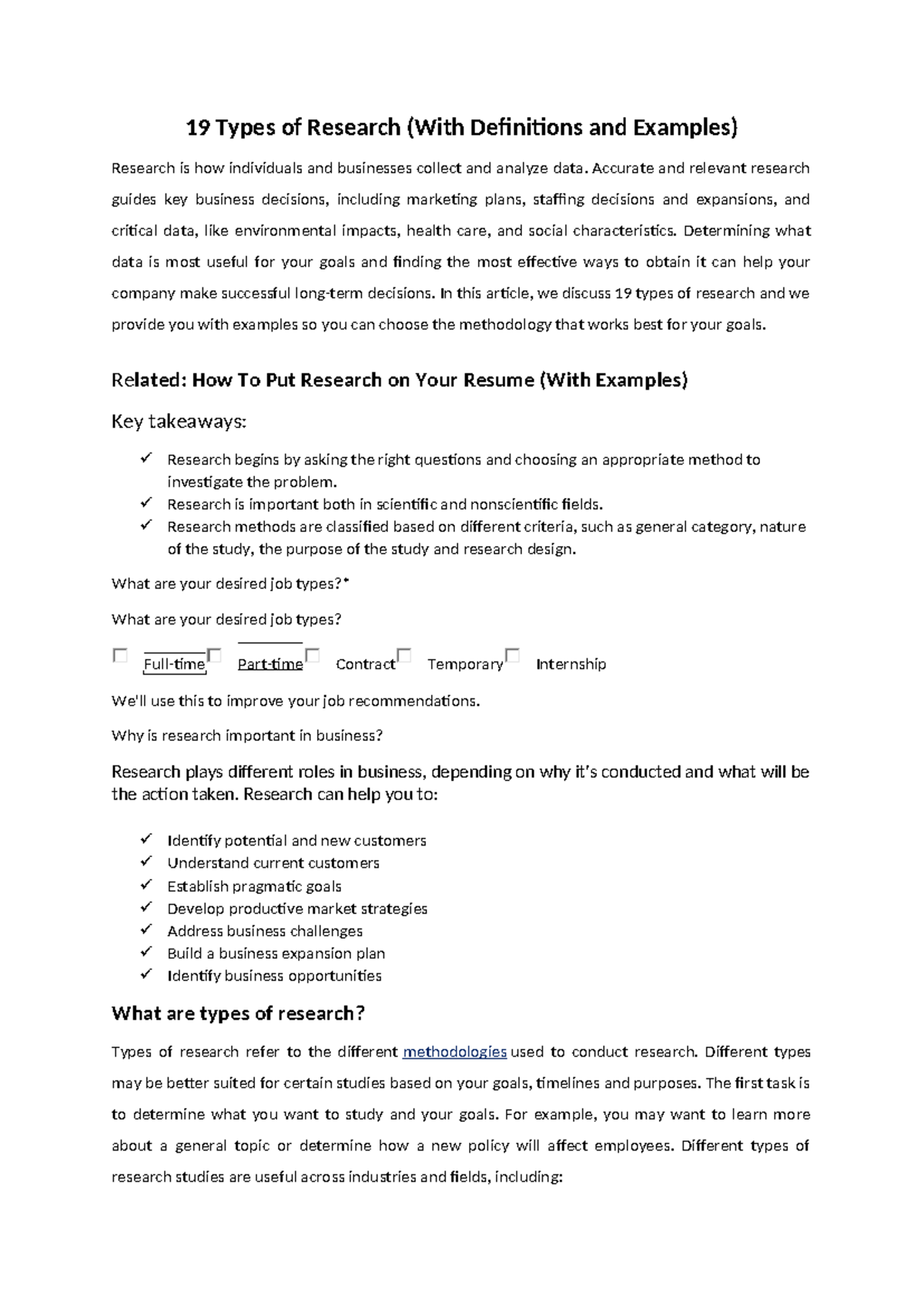 19 Types of Research - Accurate and relevant research guides key ...