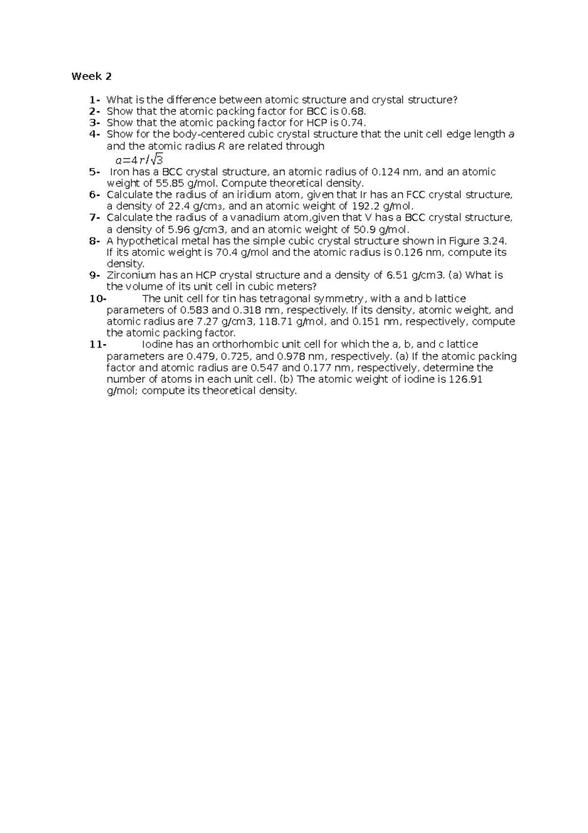 Tutorial Week 2 - Student are requested to answer the question - Week 2 ...