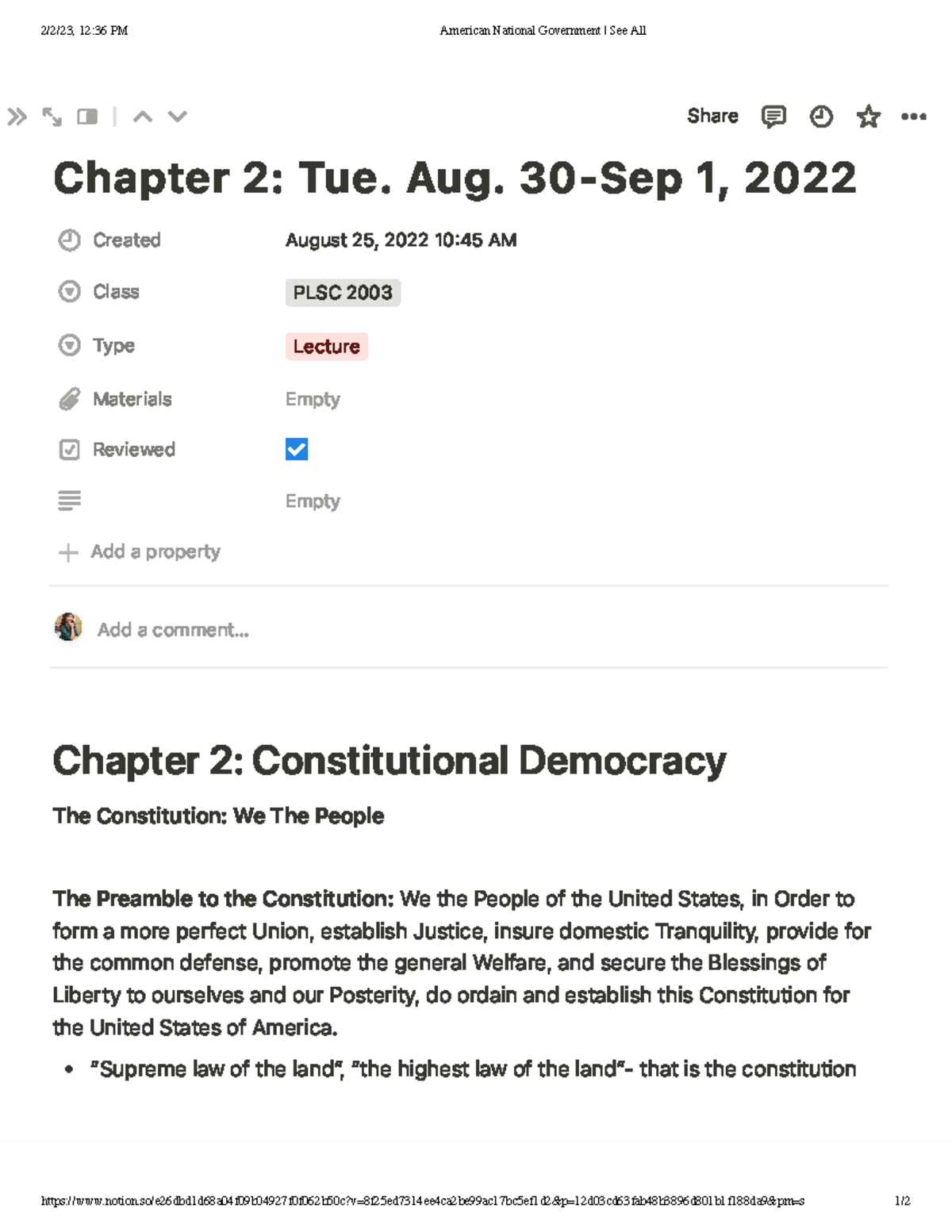 American National Government See All - • “Supreme law of the land ...