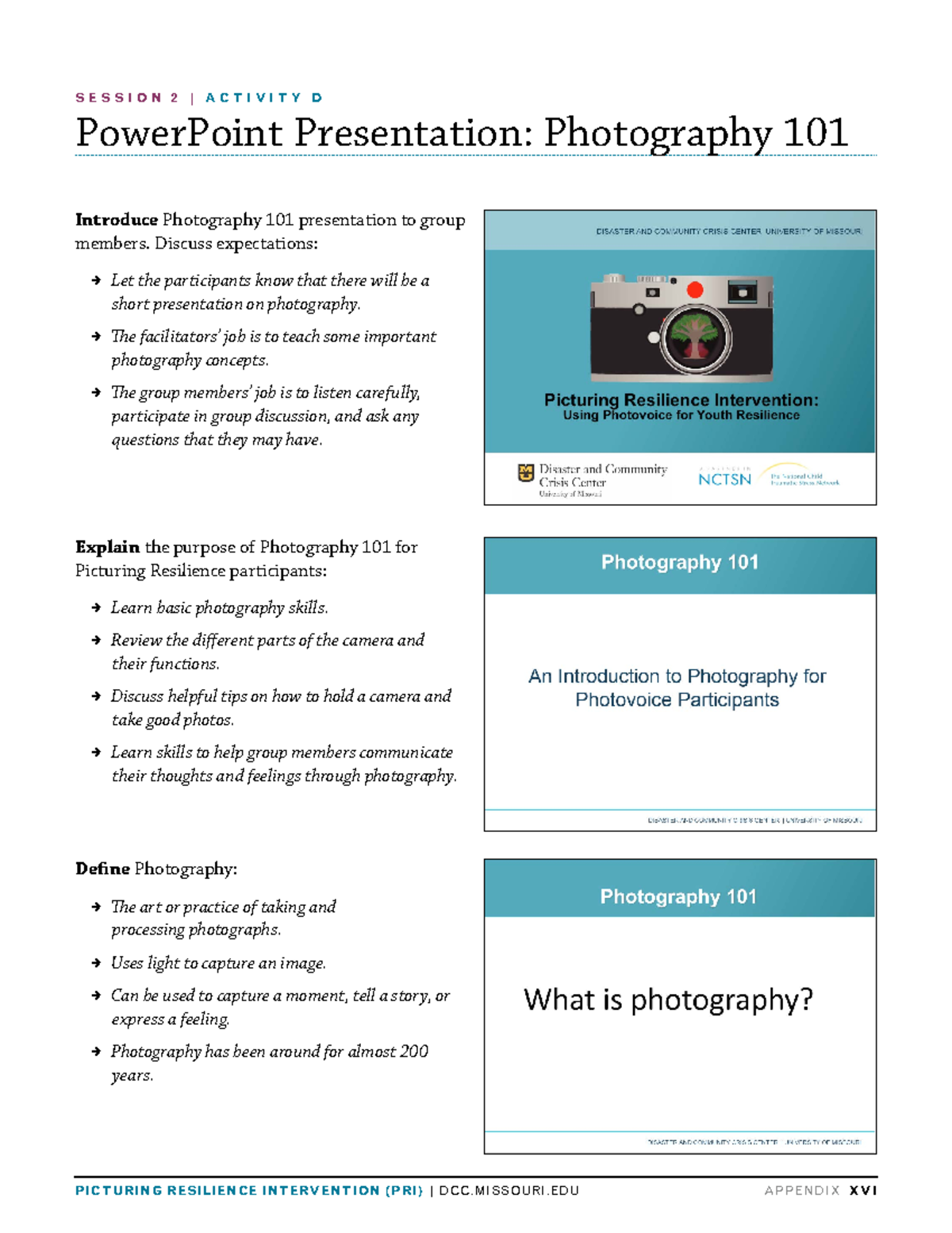 Photography 101 - lecture - Education - SSC - Studocu