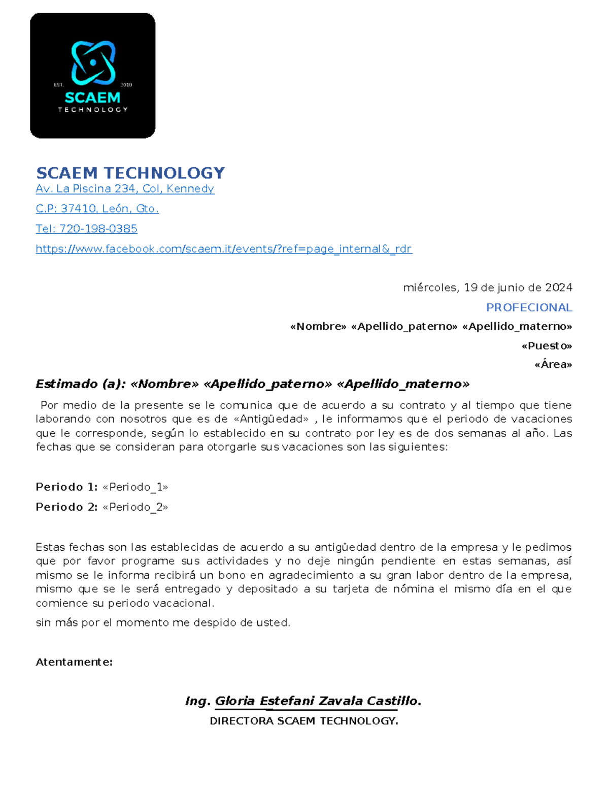 Scaem Technology 1 - tecnologia - SCAEM TECHNOLOGY Av. La Piscina 234 ...