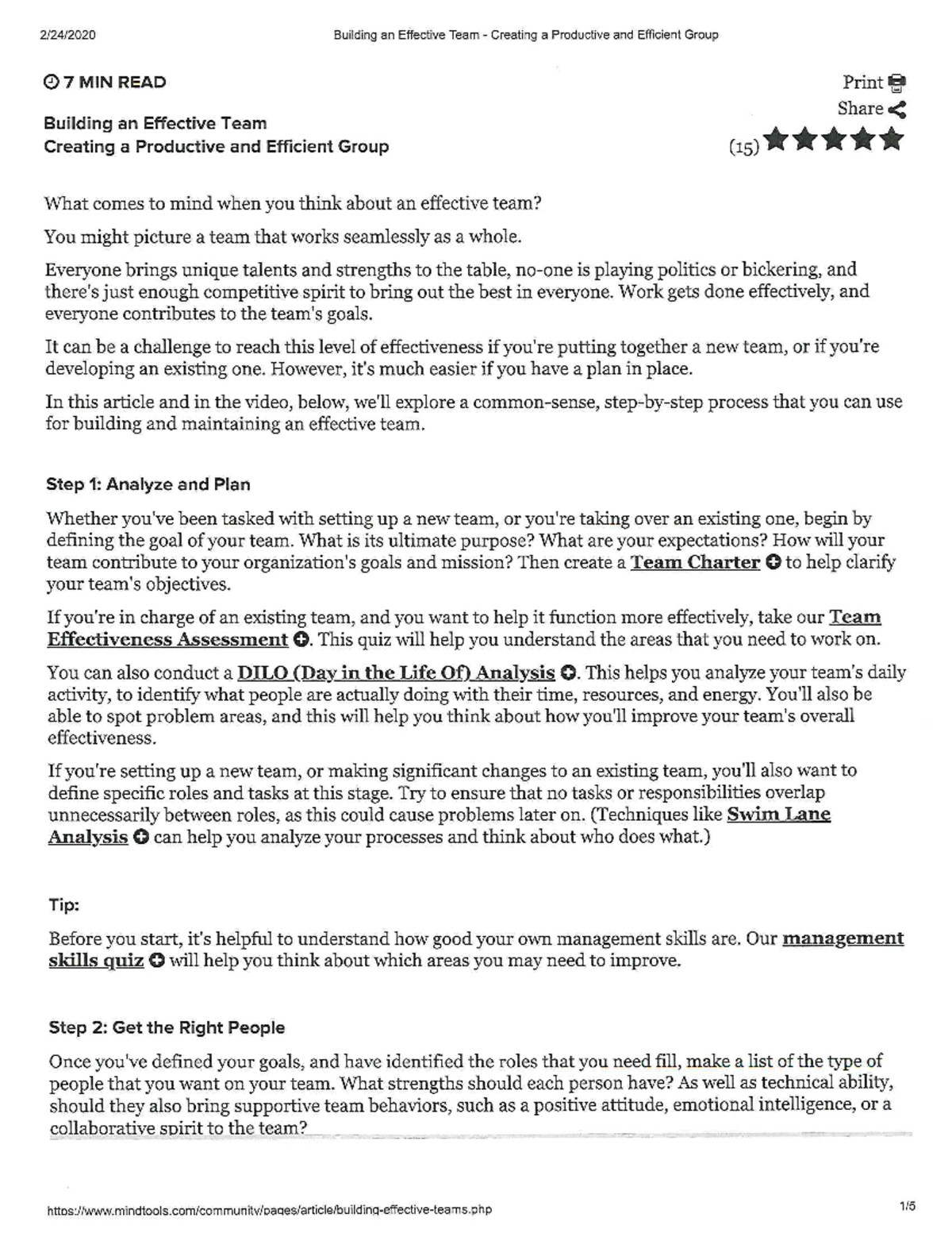 Team building note - IT 648 - Studocu