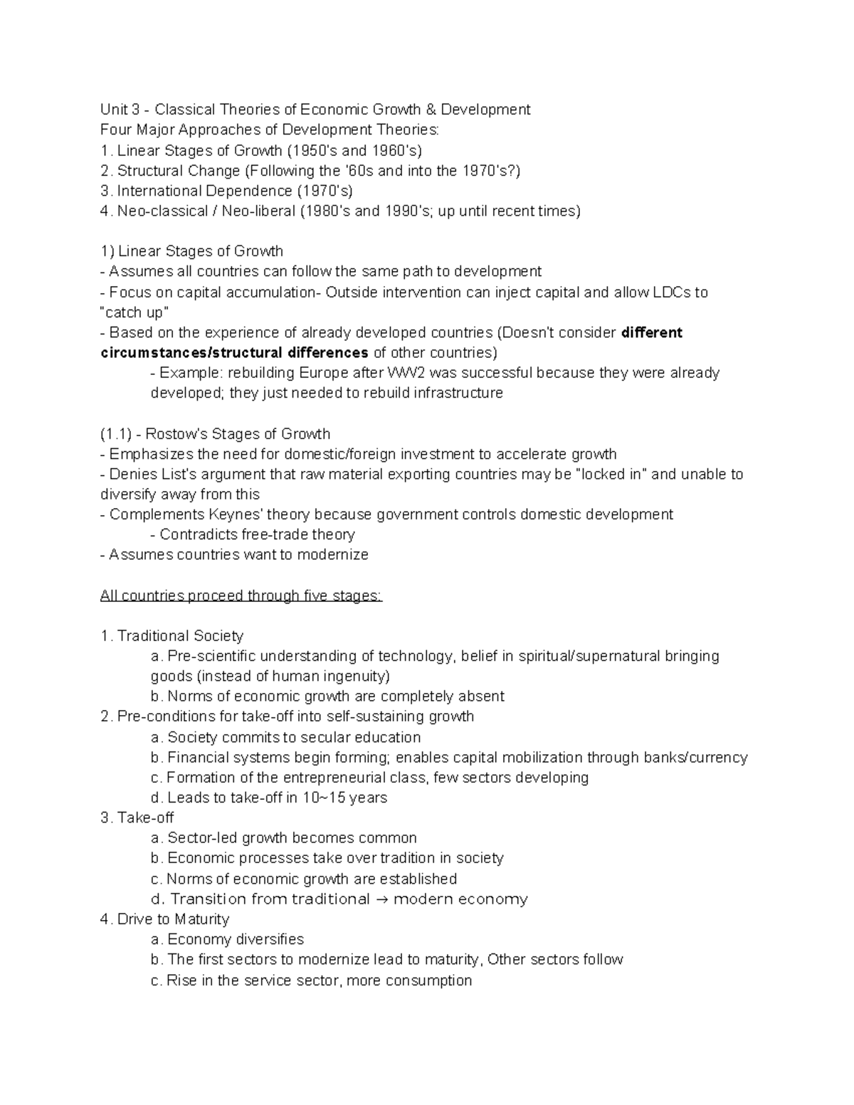 3559 Chapter 3 - Unit 3 - Classical Theories of Economic Growth ...