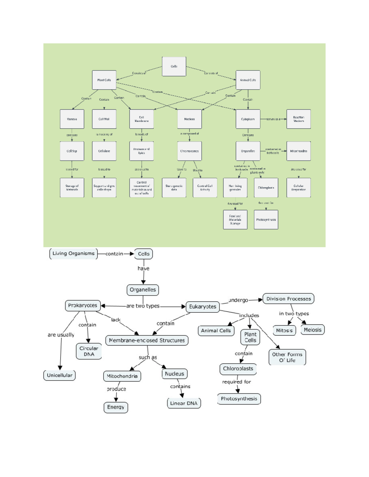 Concept MAP OF A CELL - patho1 - Studocu