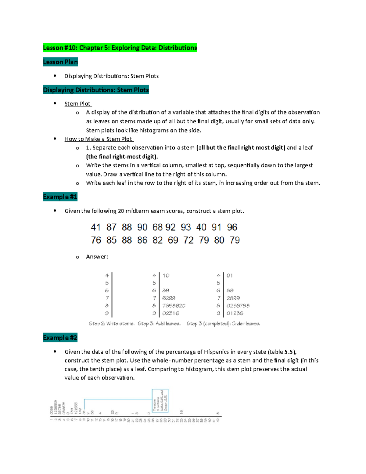Lesson 10 - litvinova, spring 23 - Lesson #10: Chapter 5: Exploring Data: Distributions Lesson ...