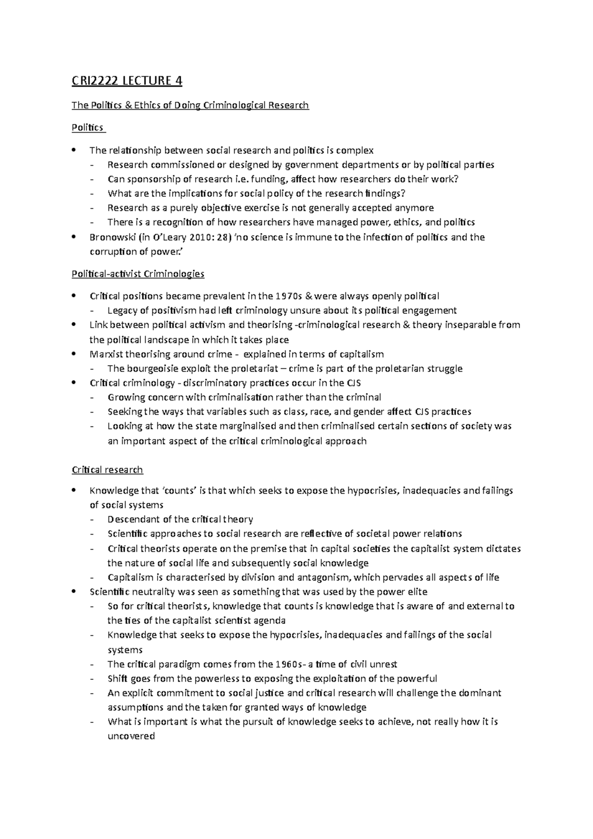 CRI2222 Lecture 4 - Eleanor Peters - CRI2222 - EdgeHill - Studocu