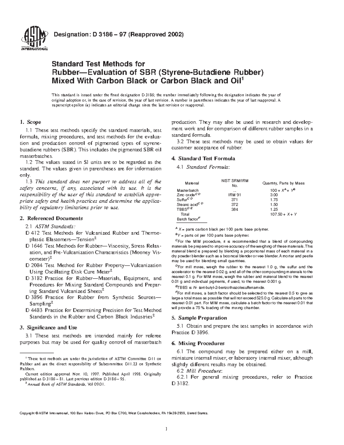 ASTM-D3186-97 - use standard for any solutions - Designation: D 3186 ...
