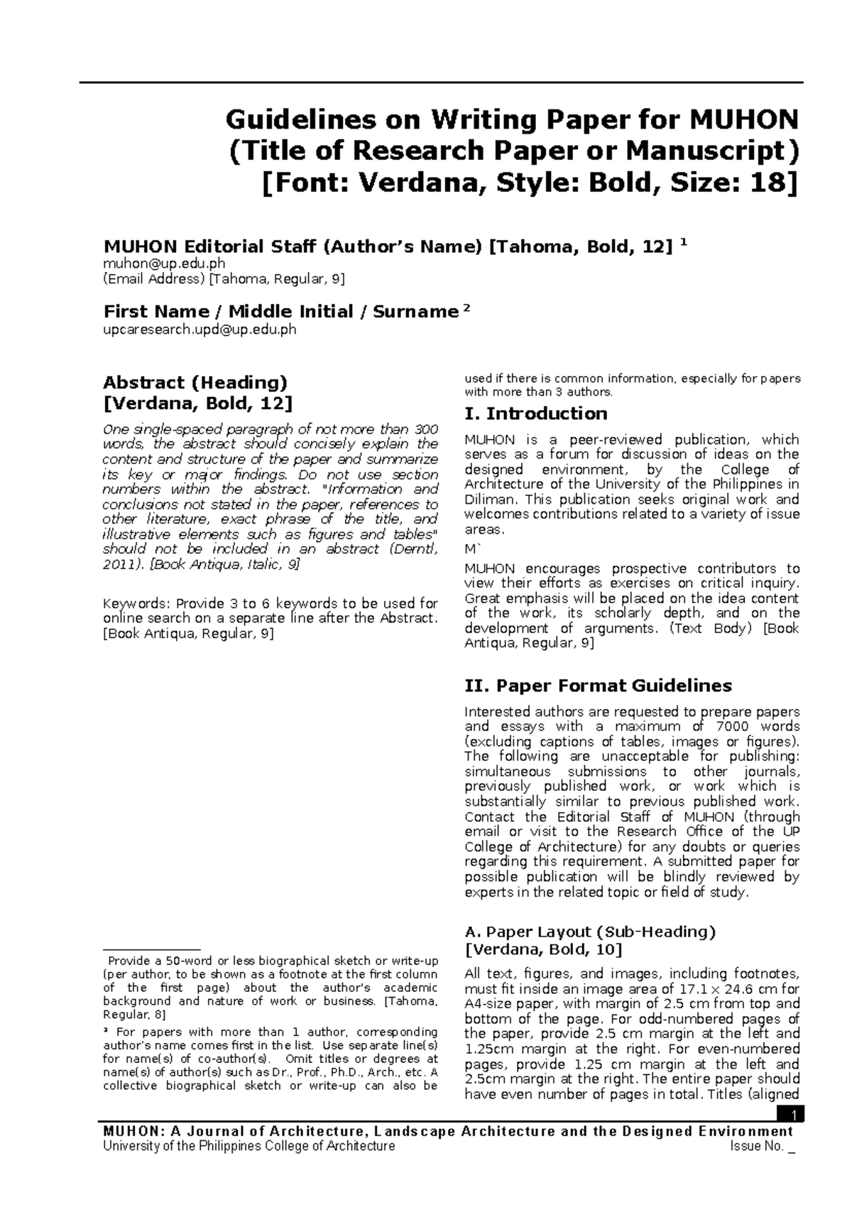 Muhon Paper-Format-Template 2 - (Title of Research Paper or Manuscript ...