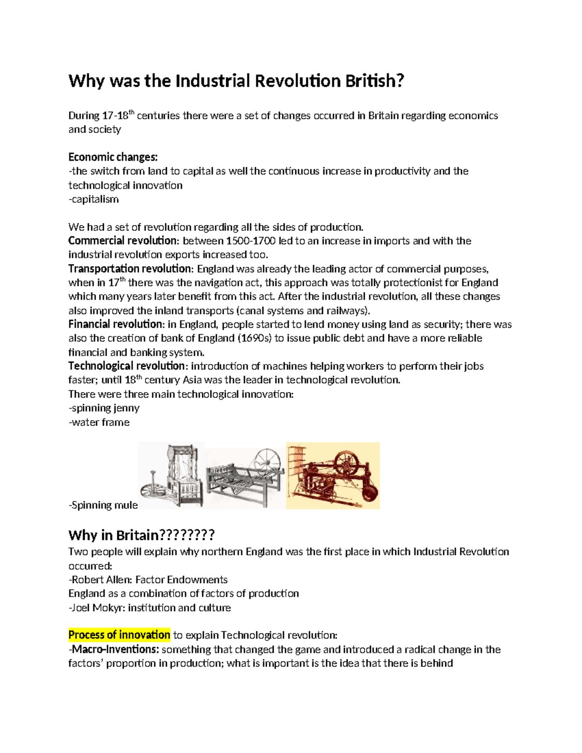 WHY WAS THE IR British - Why was the Industrial Revolution British ...