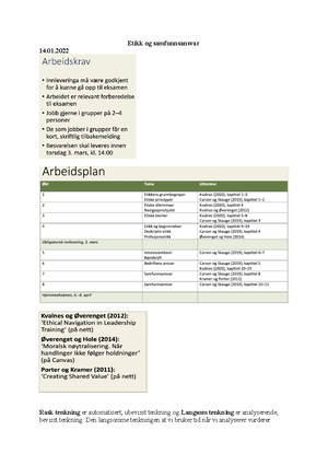 Eksamen - etikk og samfunnsansvar, Navigasjonshjul - Handelshøgskolen Innlandet – Fakultet for ...