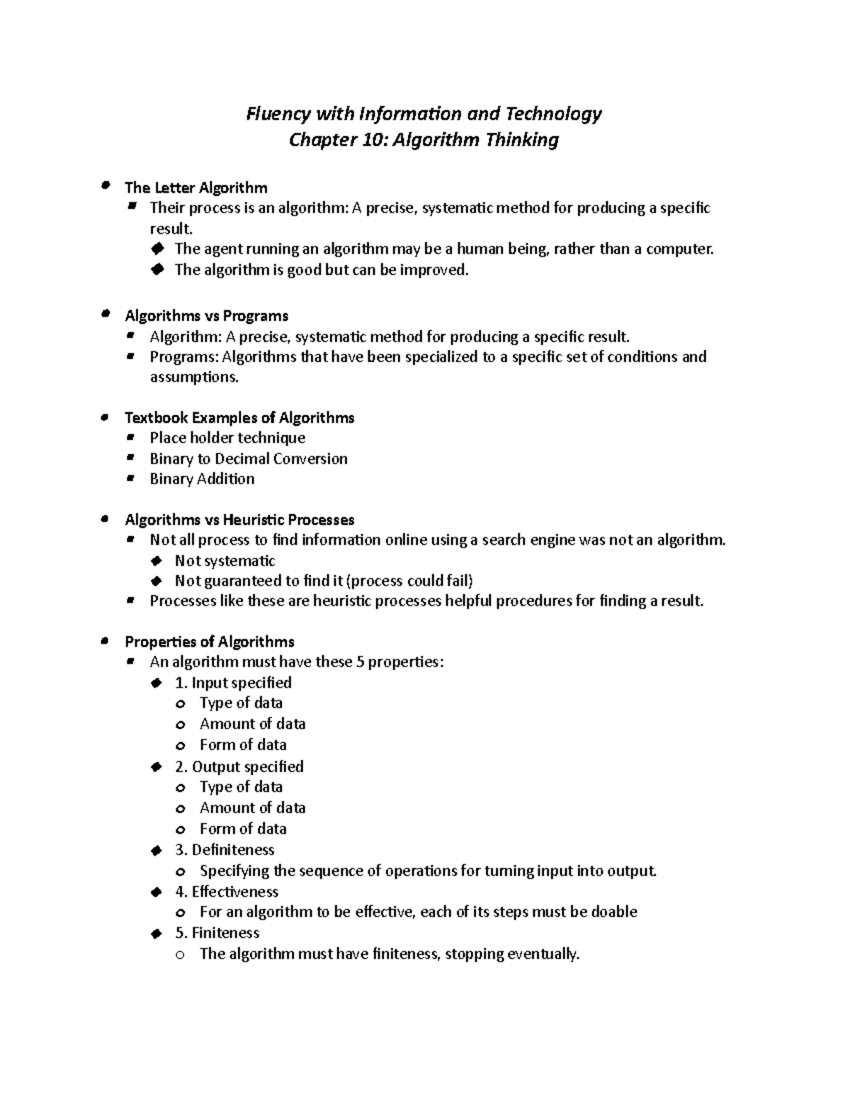 Fluency with Information and Technology Chapter 10 - The agent running ...