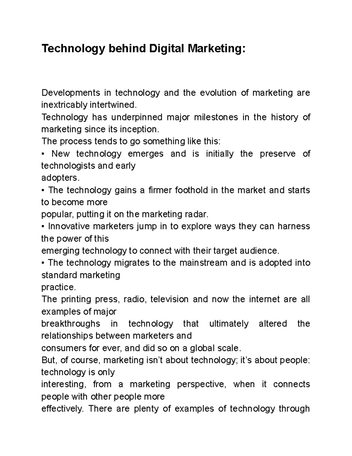 Technology behind Digital Marketing- ( marketing) - Technology behind ...