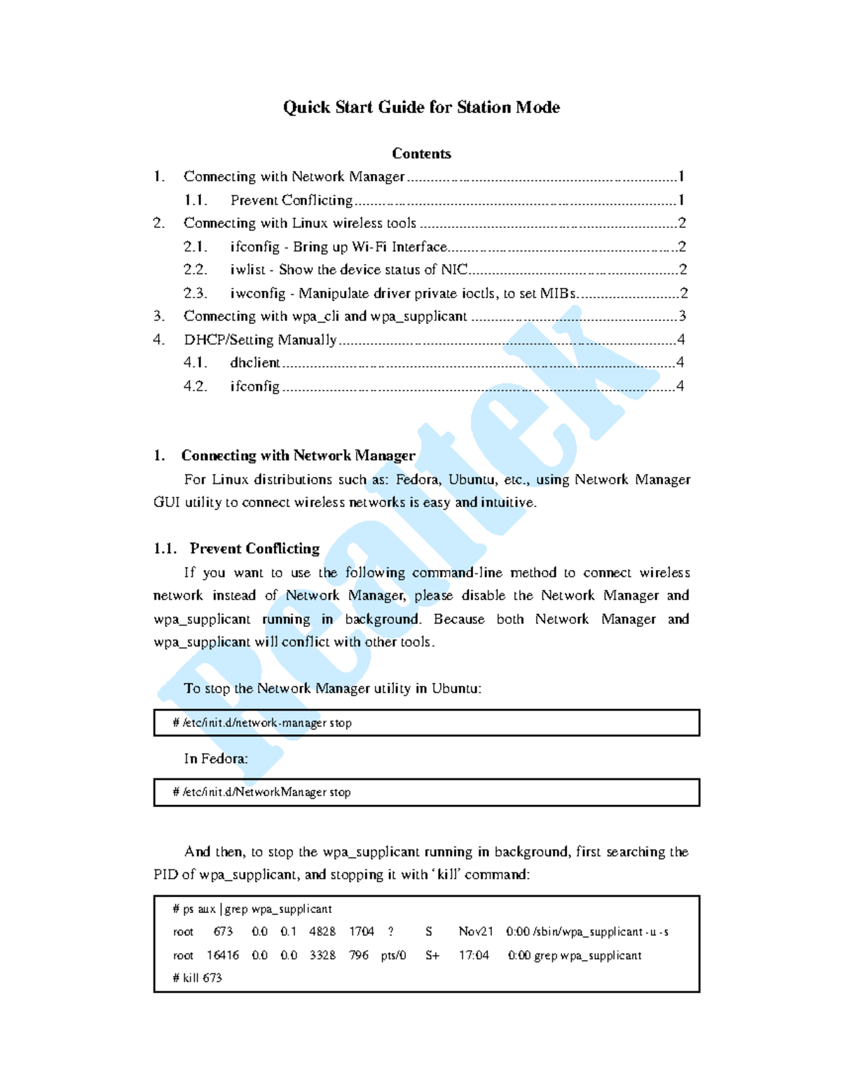 Quick Start Guide for Station Mode - Quick Start Guide for Station Mode ...