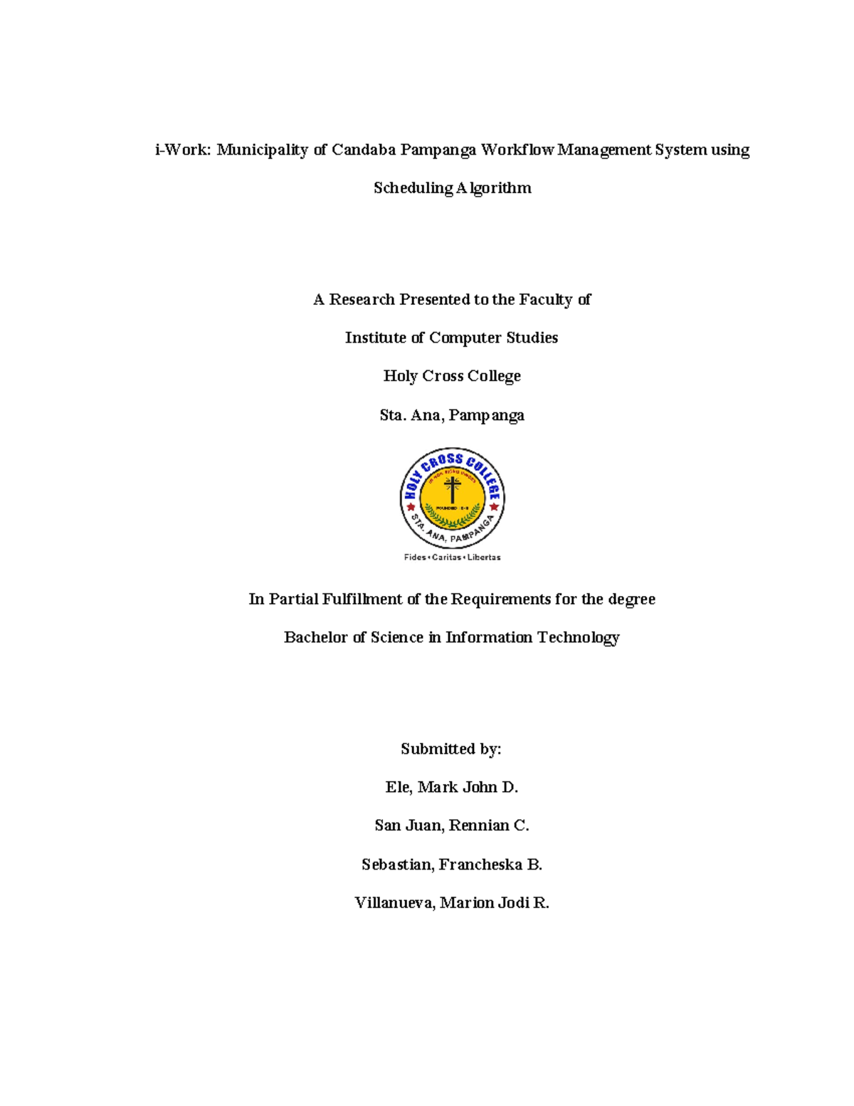 V2 workflowsystem - Thesis Paper - i-Work: Municipality of Candaba ...