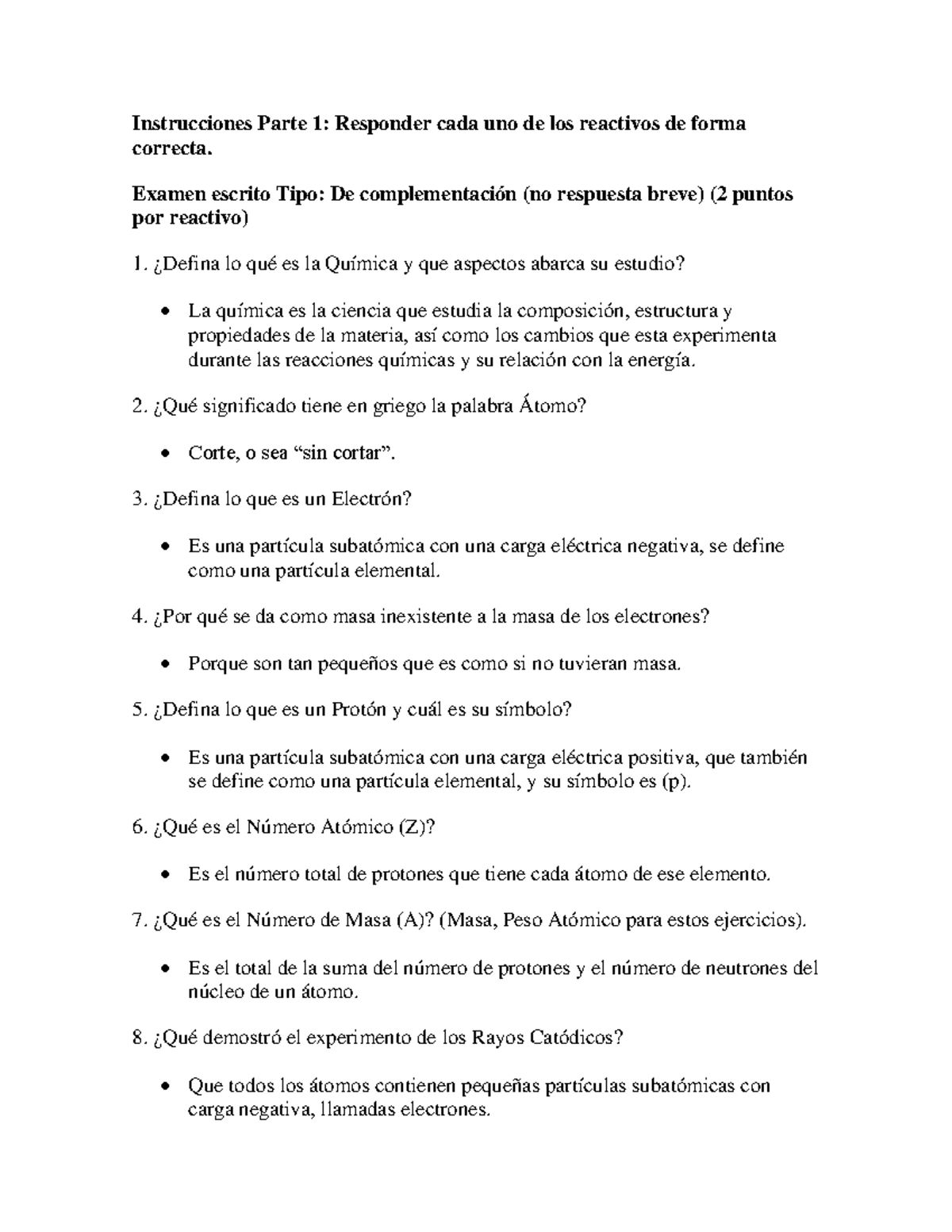 Guzman Triztan Exa T1 - Instrucciones Parte 1: Responder cada uno de ...