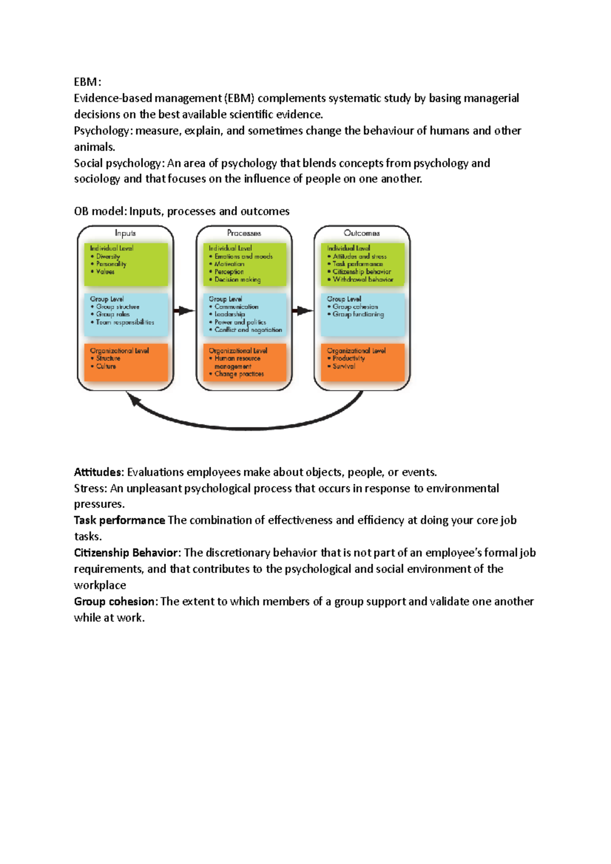 MPW Textbook summary - EBM: management (EBM) complements systematic ...
