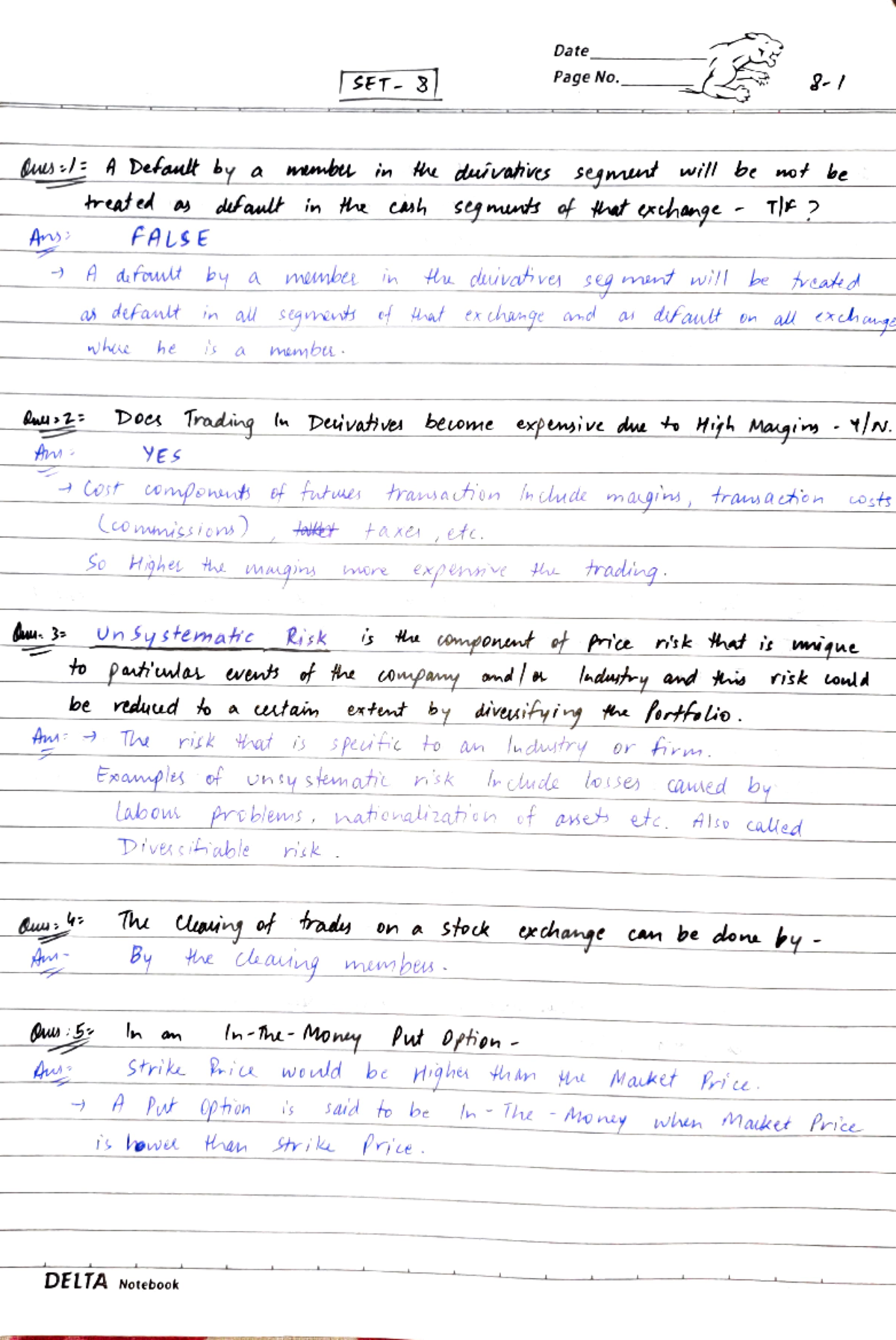 NISM SET 8 - NISM Series 8 - Studocu