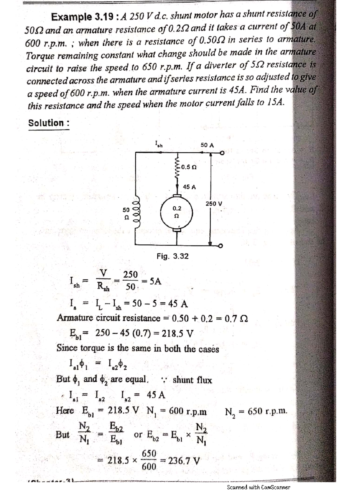 Problems and solution of finding resistance and speed of motors ...
