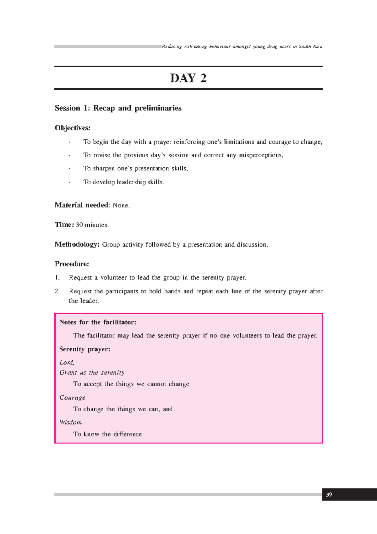 07 Day Two - training - DAY 2 Session 1: Recap and preliminaries ...
